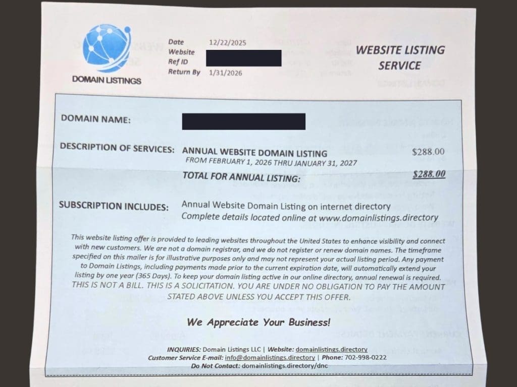 Fake Domain Renewal Notices Businesses Must Watch For